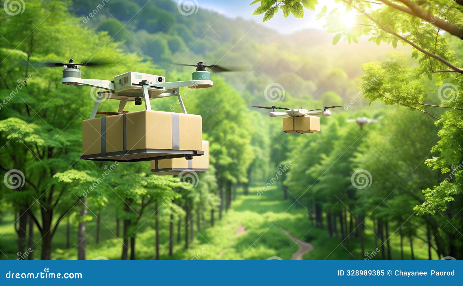 Green Logistics And Supply Chain Vector Illustration. | CartoonDealer ...