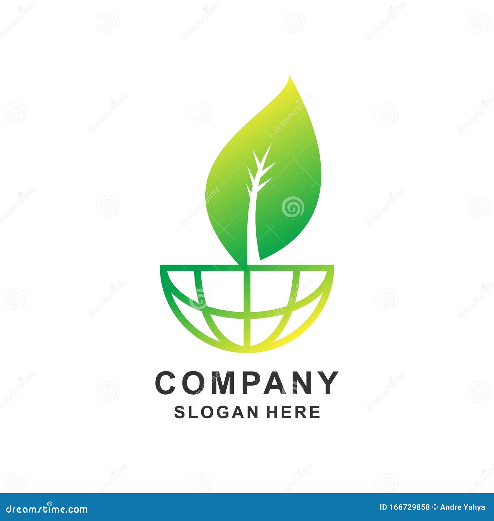 Green logo template stock illustration. Illustration of logo - 166729858