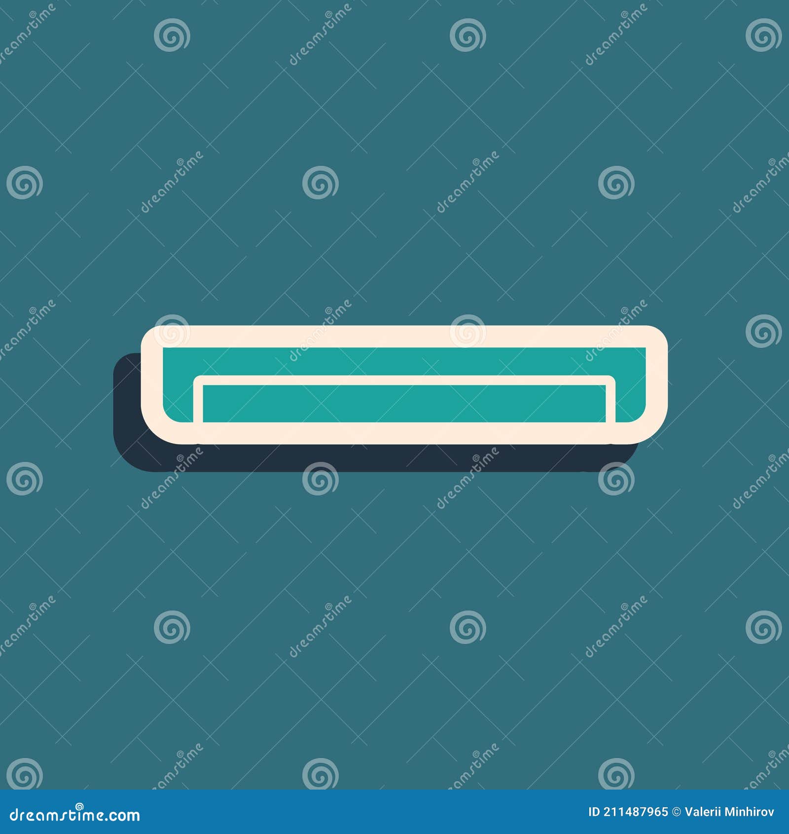 Green Long Luminescence Fluorescent Energy Saving Lamp Icon Isolated on ...