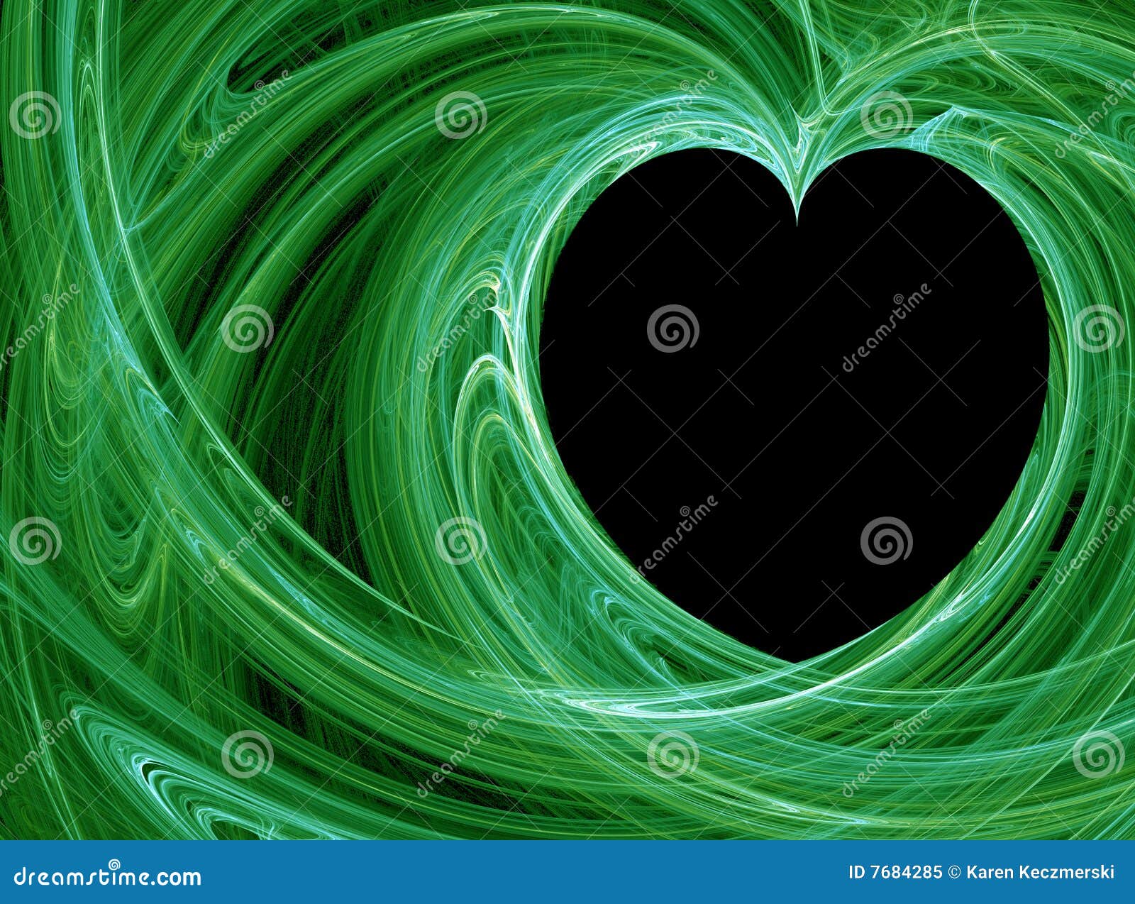 Green love stock illustration. Illustration of graphical - 7684285