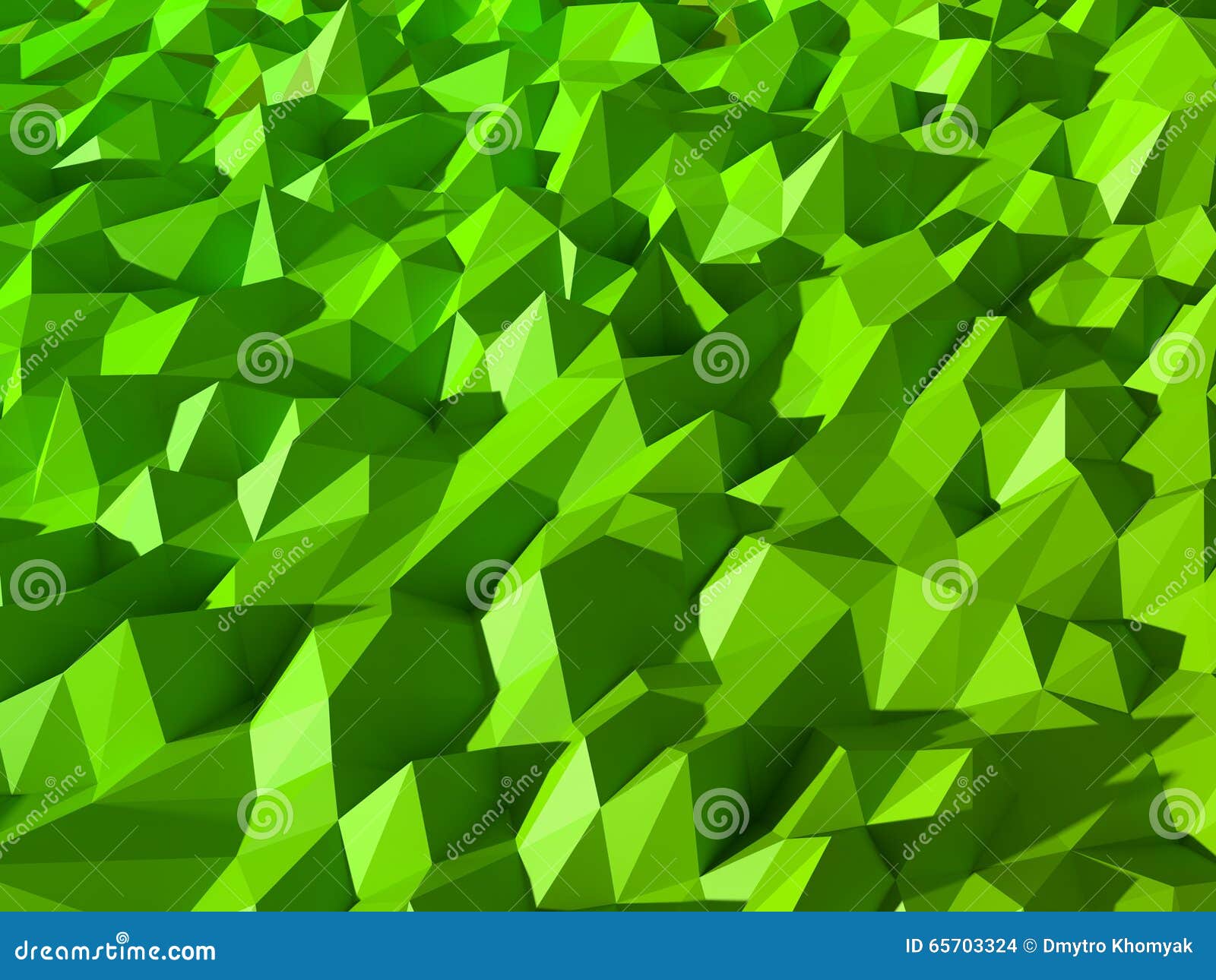 Green Low Poly Abstract Background Stock Illustration - Illustration of ...