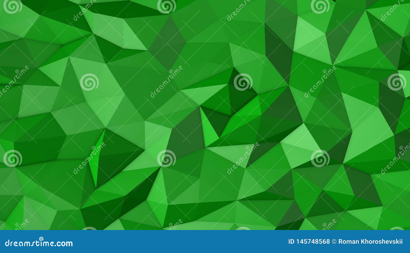 Green Low Poly Background. Background for Text Stock Illustration ...