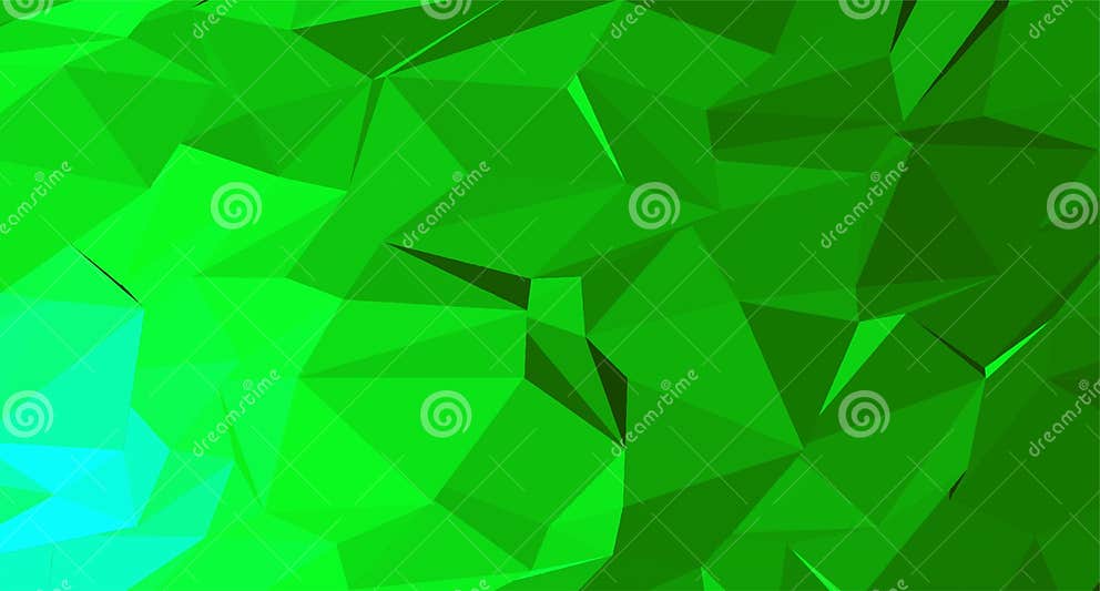 Green Low Polygon Gradient Background Stock Vector - Illustration of ...