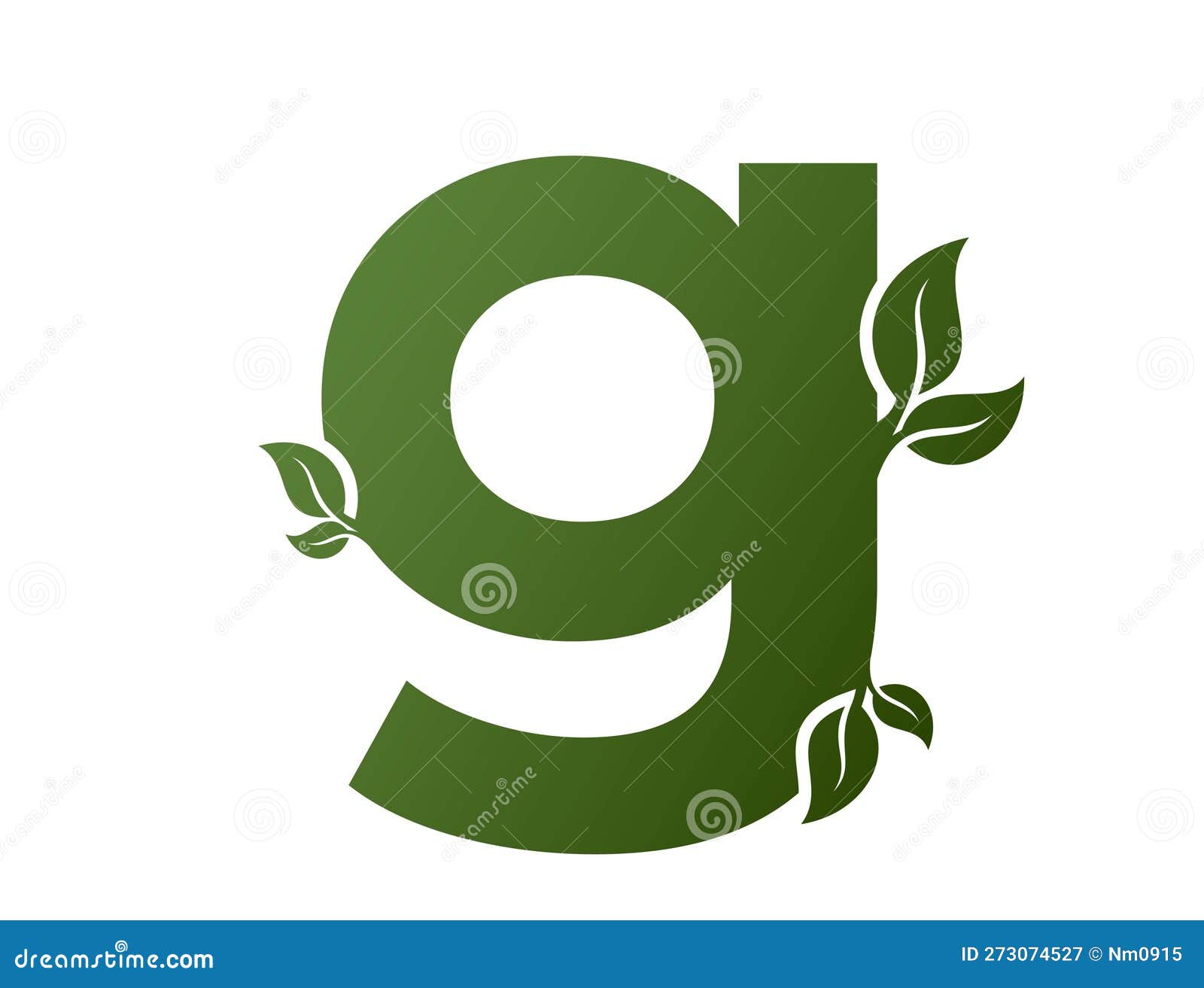 Green Lowercase Letter G with Leaves Icon. Eco, Nature and Environment ...