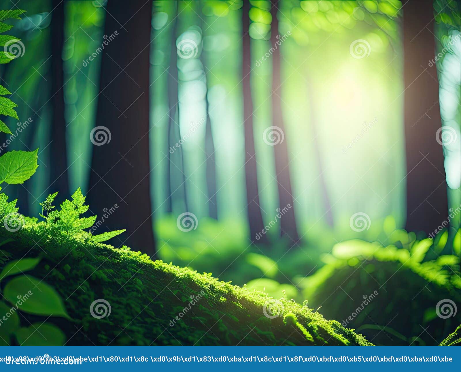 Green Lung Filled by the Forest Trees. Ai Generative Stock Illustration ...