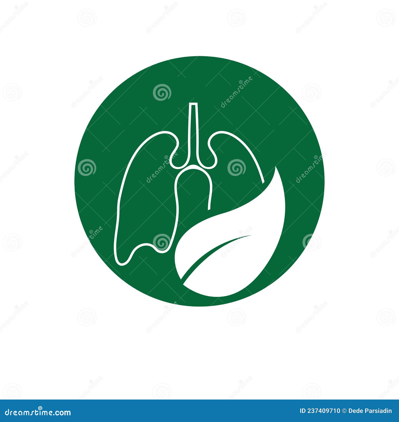 Green Lungs Vector Logo Illustration Design Template,this Logo with ...