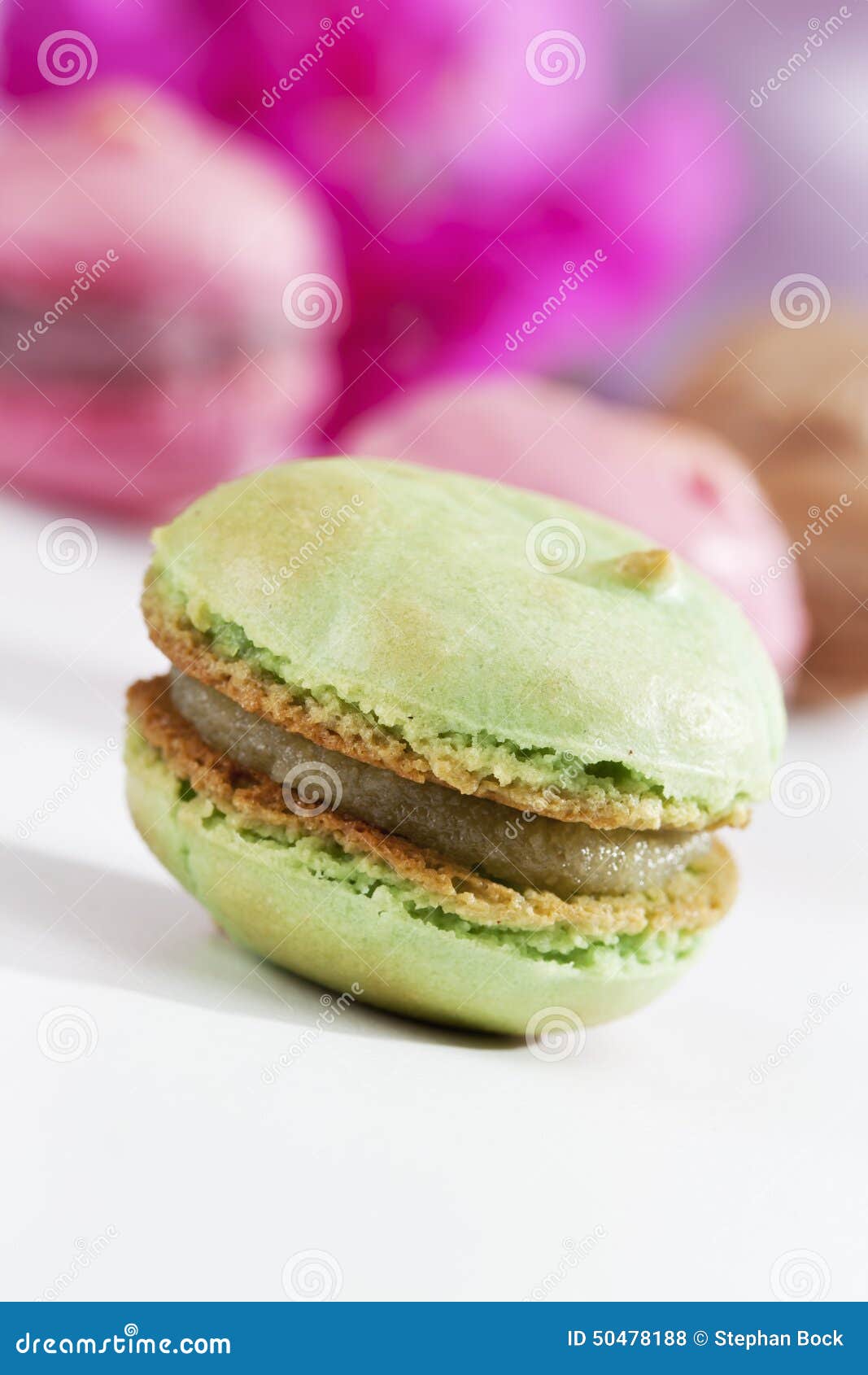 Green macaroon stock photo. Image of homebaked, sweet - 50478188