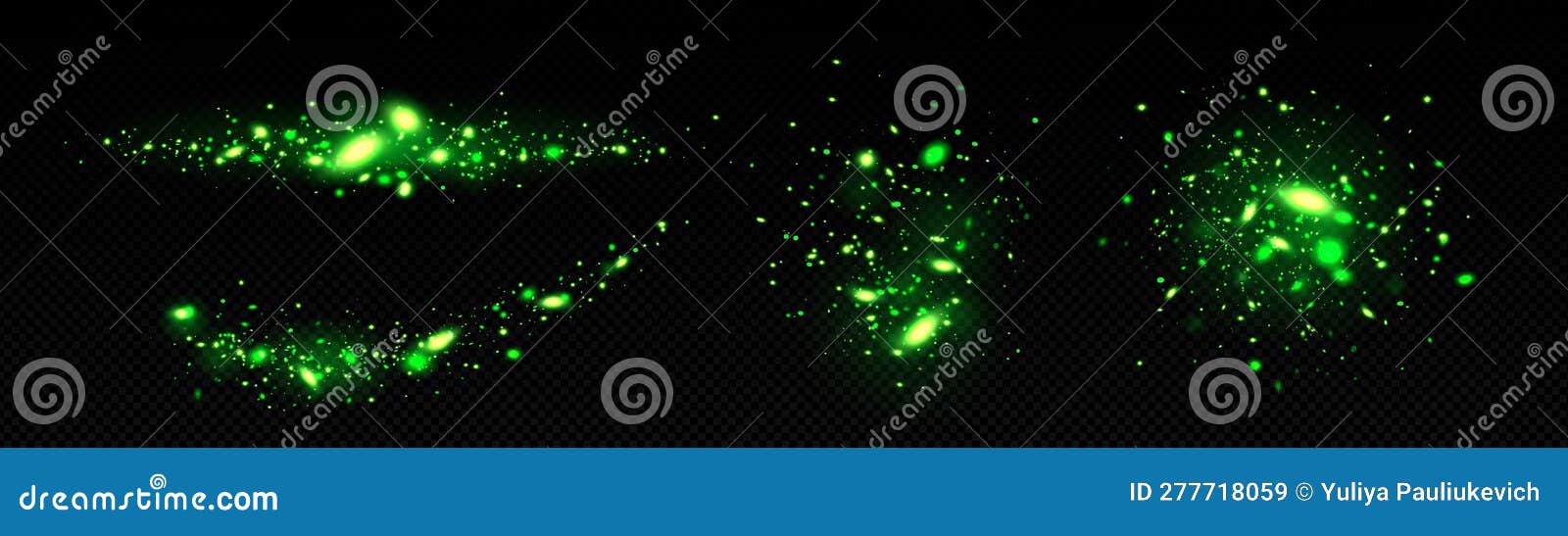 Green Firefly Animation Background Stock Illustration | CartoonDealer ...