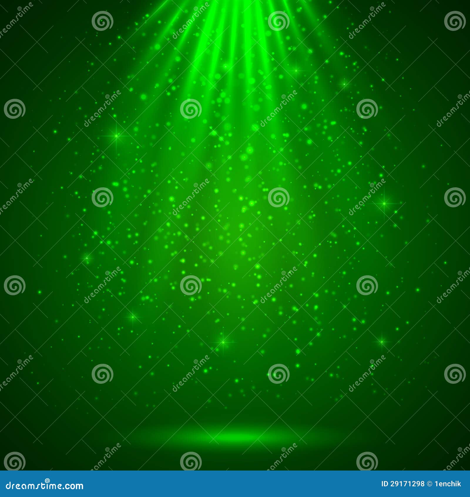 Green Magic Light Abstract Background Stock Vector - Illustration of ...