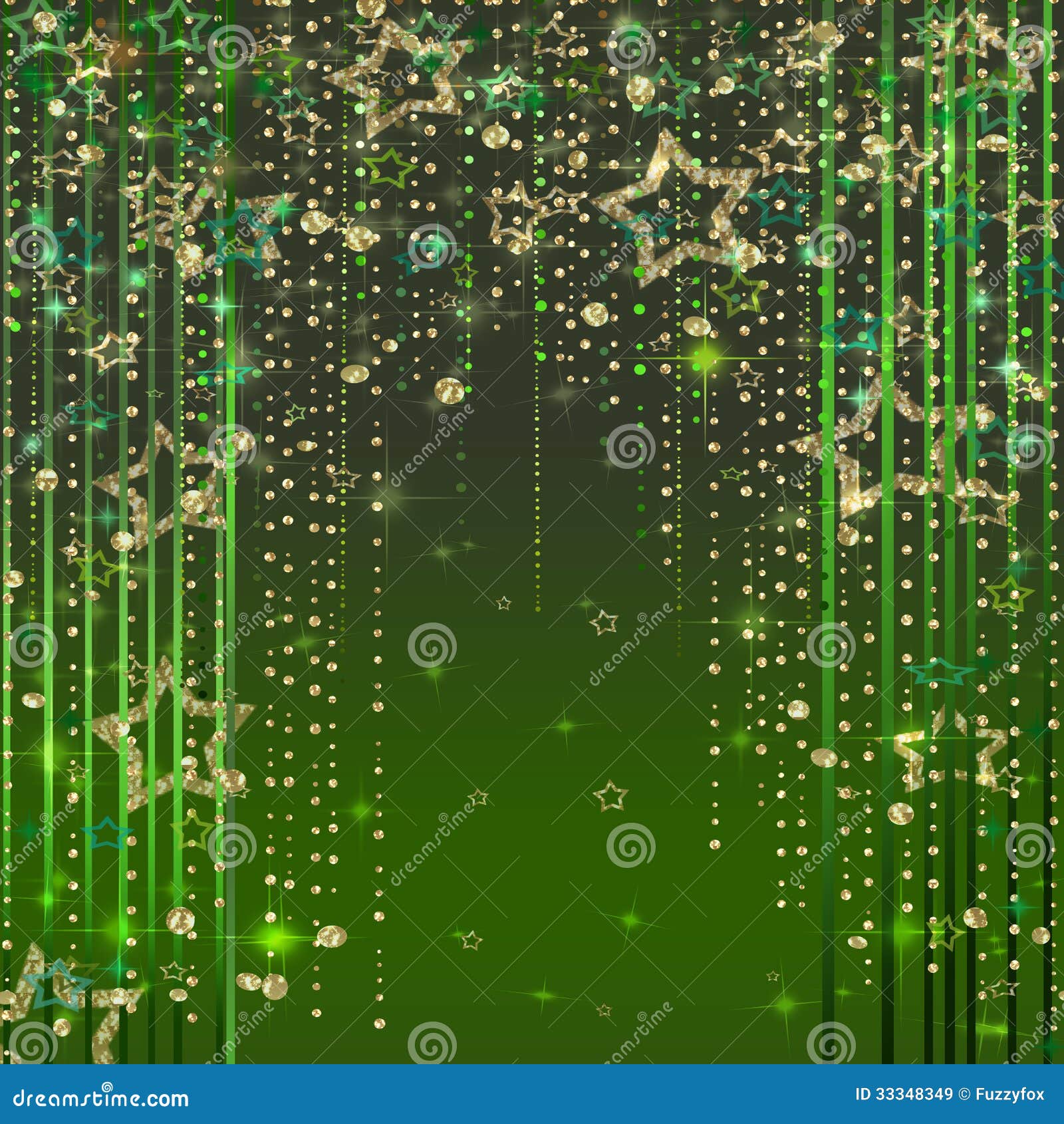 Green Magic Light Abstract Background Stock Illustration - Illustration ...