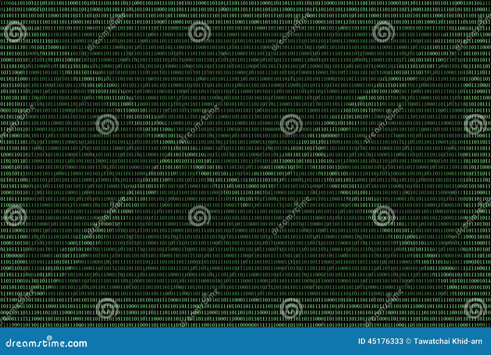 Green Mail Abstract with the Background of Binary Code Stock Vector ...