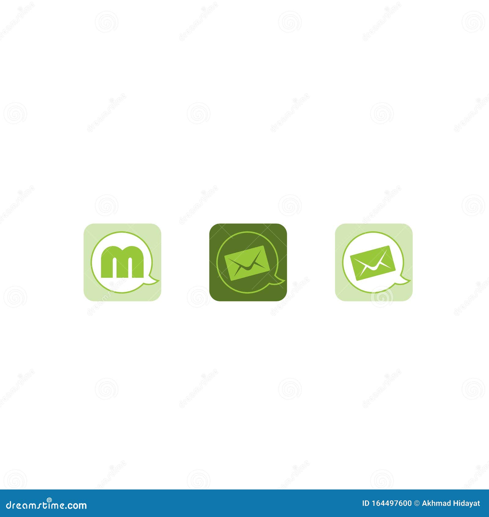 Green Mail Icon Simple Concept Design Stock Vector - Illustration of ...