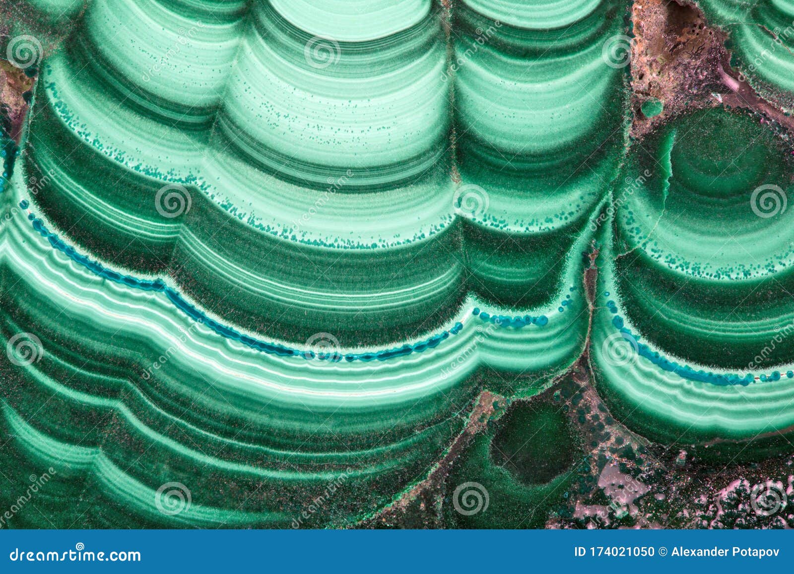 Green Malachite Texture. Gem Stone Background. Royalty-Free Stock Image ...