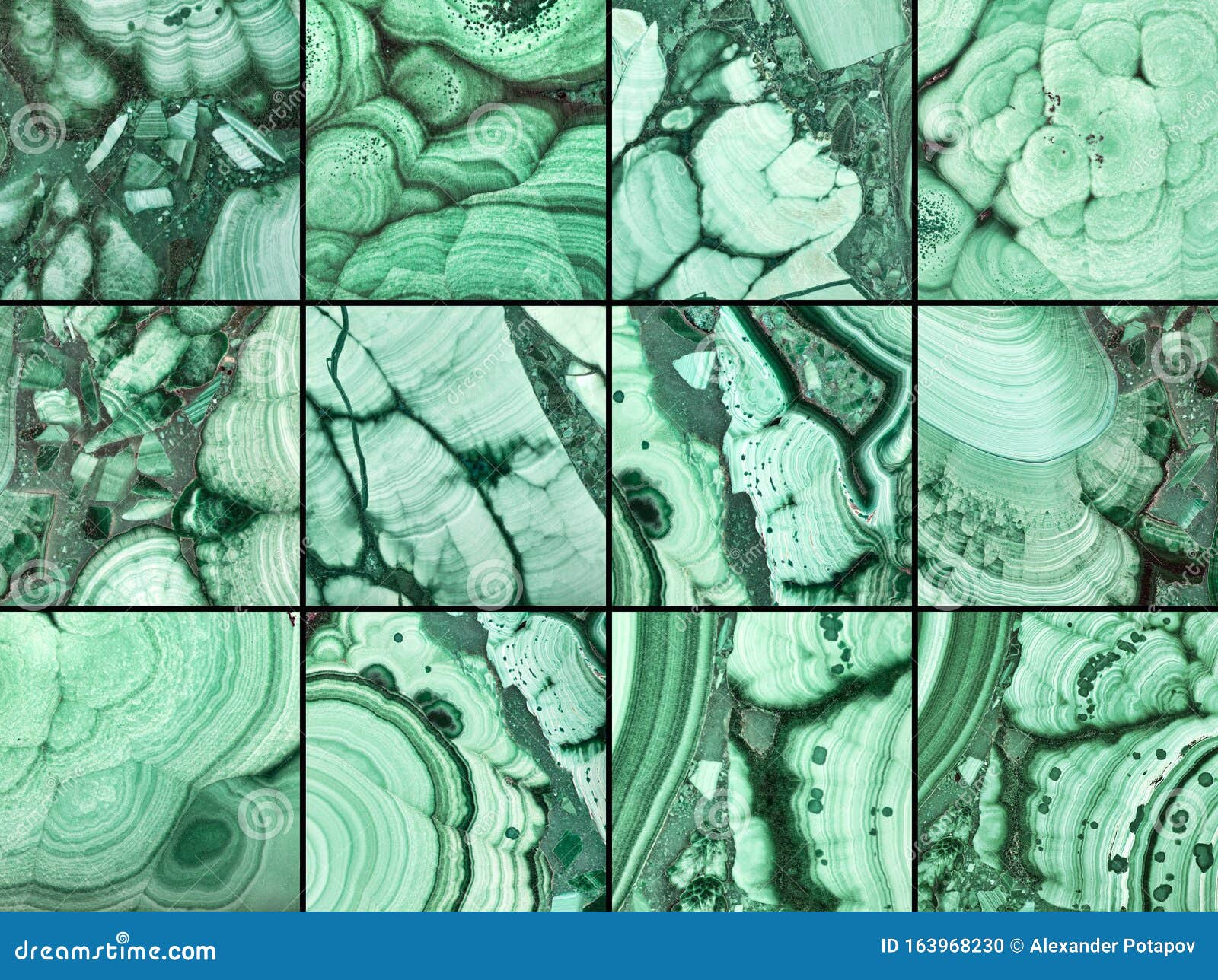 Green Malachite Stones Background Stock Photo - Image of textured ...