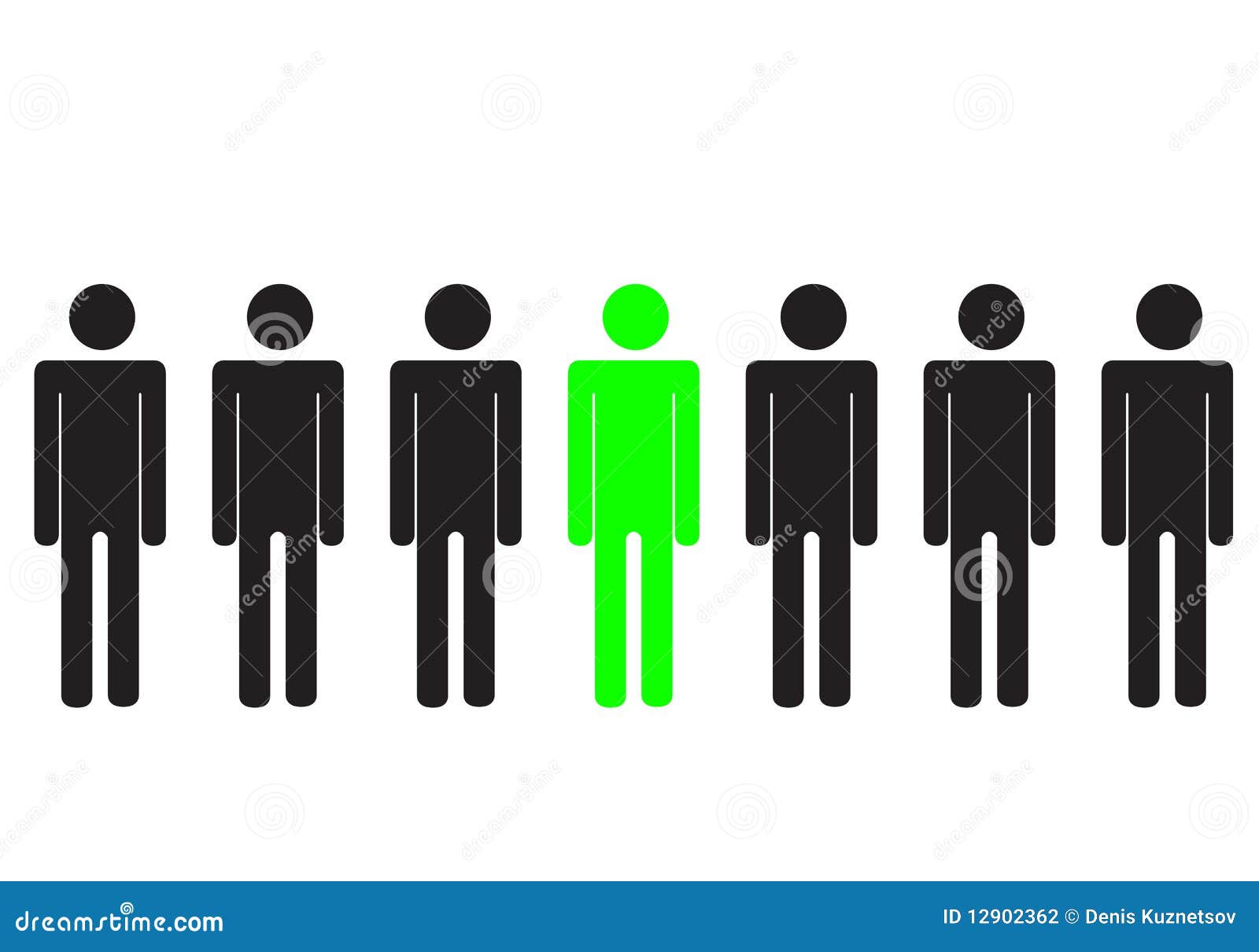 Green man stock vector. Illustration of person, black - 12902362