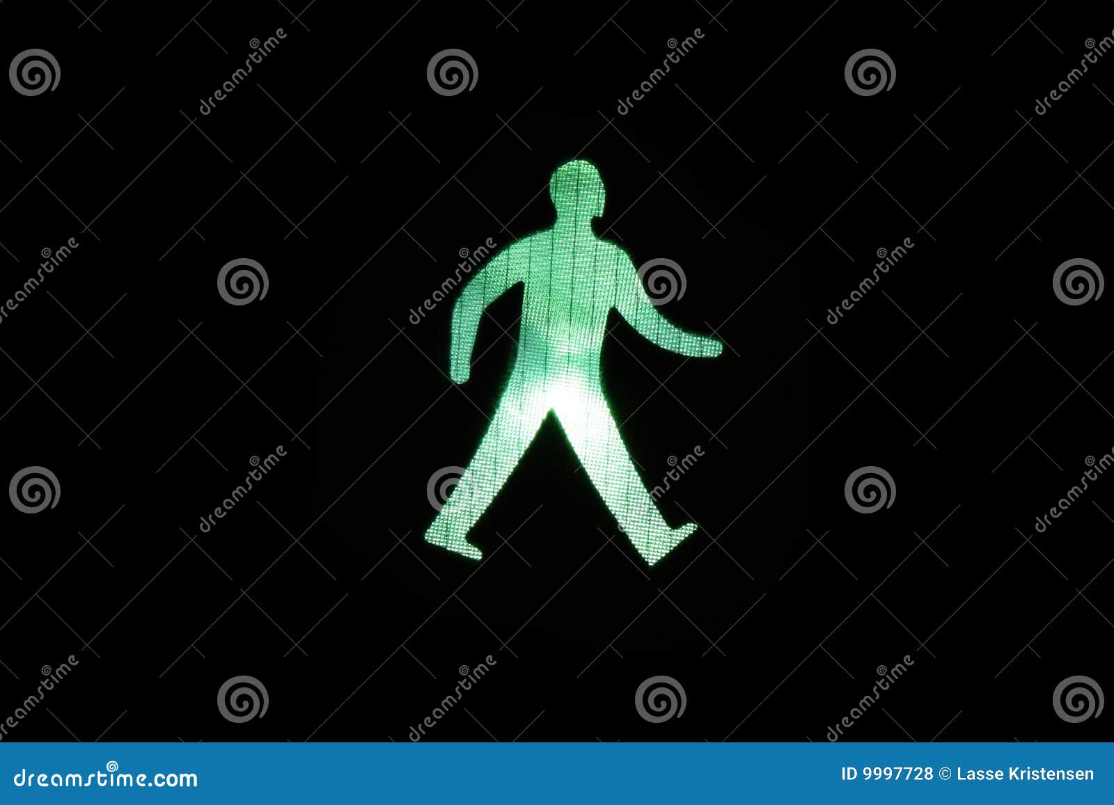 Green man walking stock photo. Image of transport, street - 9997728