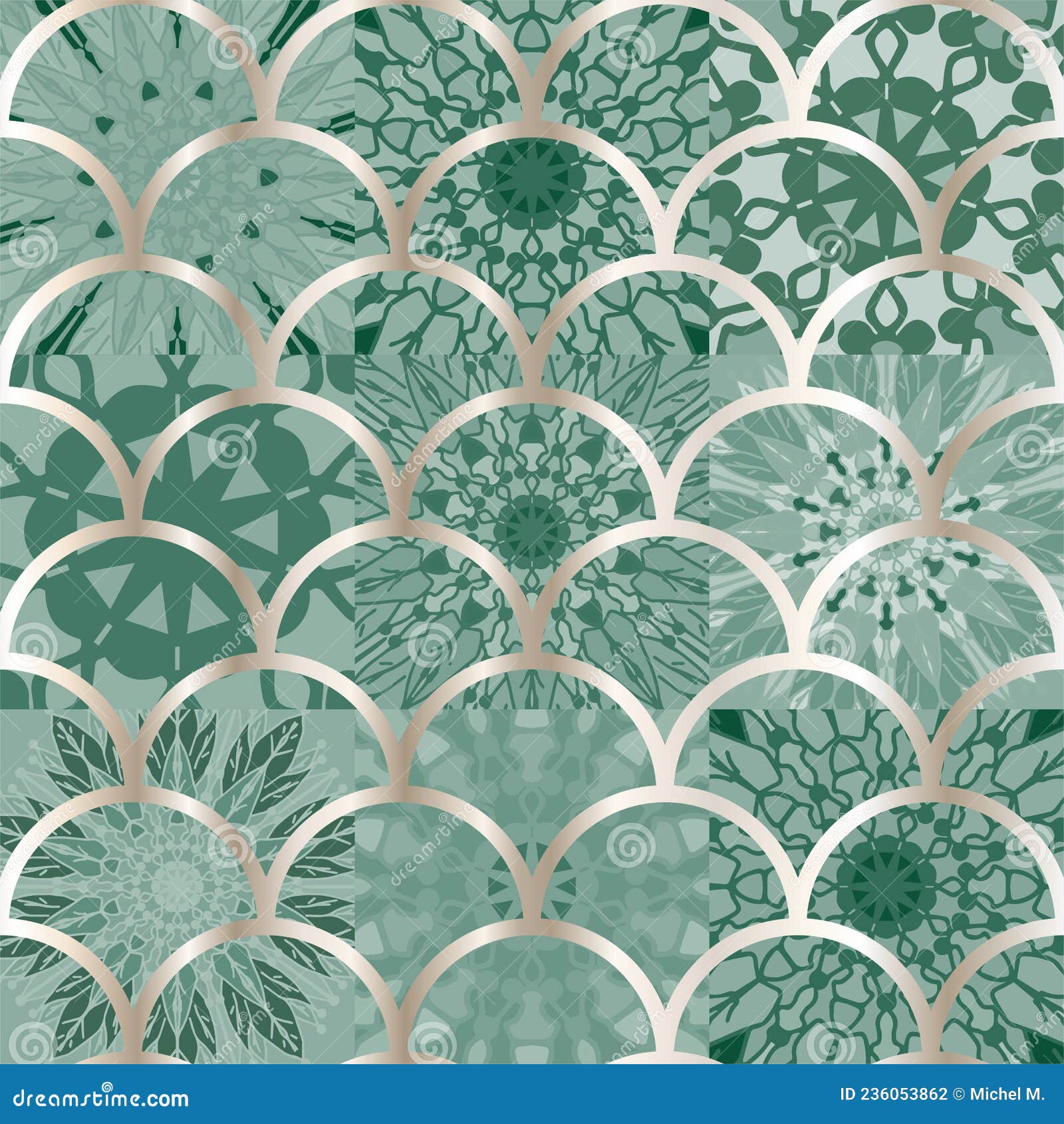 Green Seigaiha Japanese Wave Pattern. Cartoon Vector | CartoonDealer ... Green Seigaiha Japanese Wave Pattern. Cartoon Vector | CartoonDealer ...