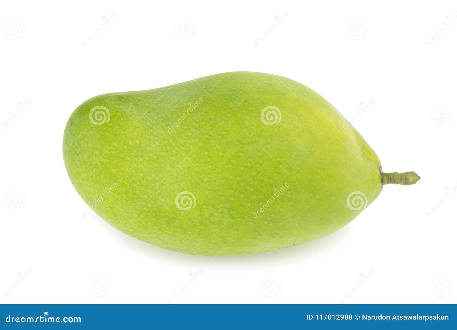 Green Mango Isolated on a White Background Stock Photo - Image of ...