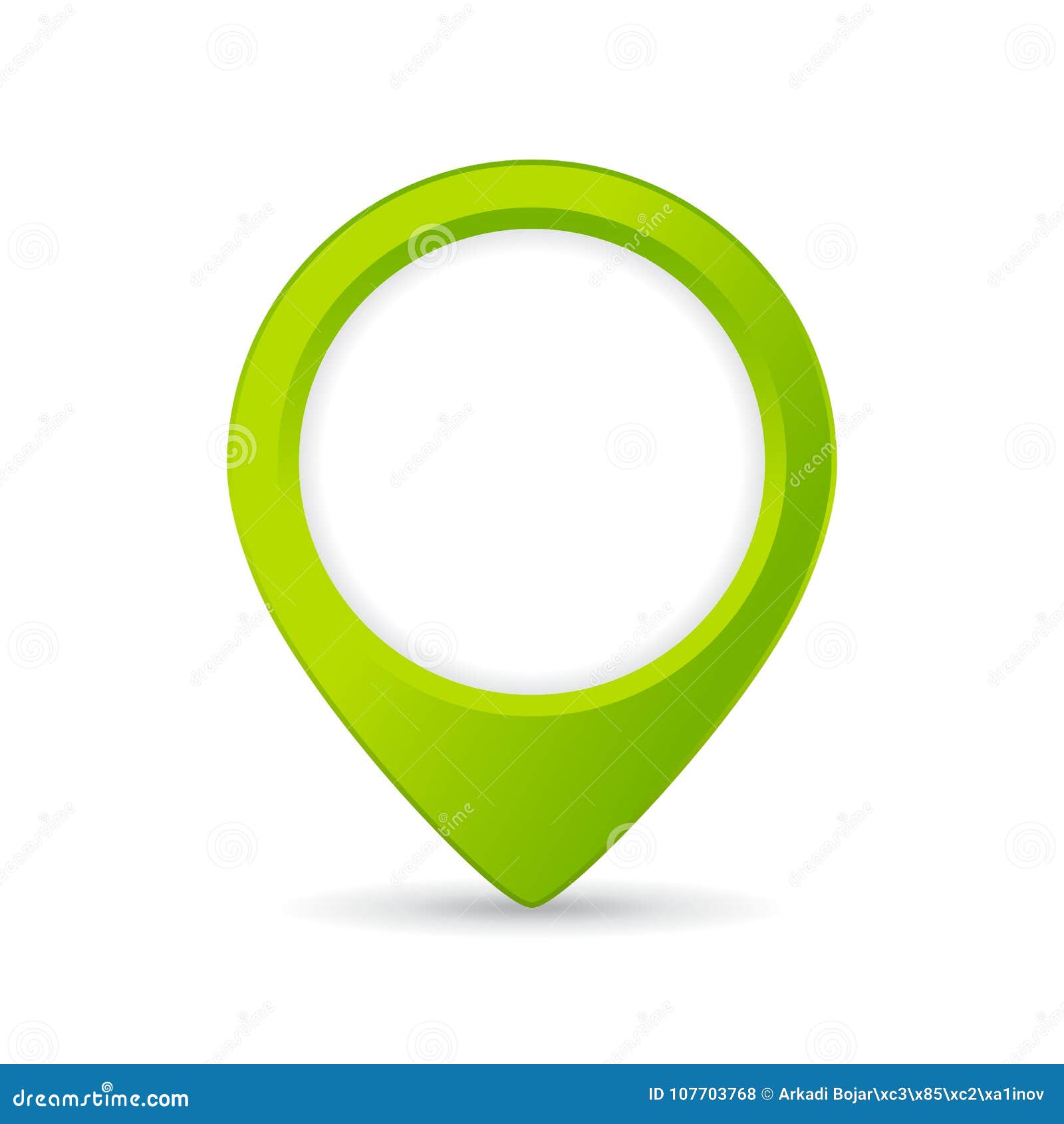 Green map location icon stock vector. Illustration of marker - 107703768