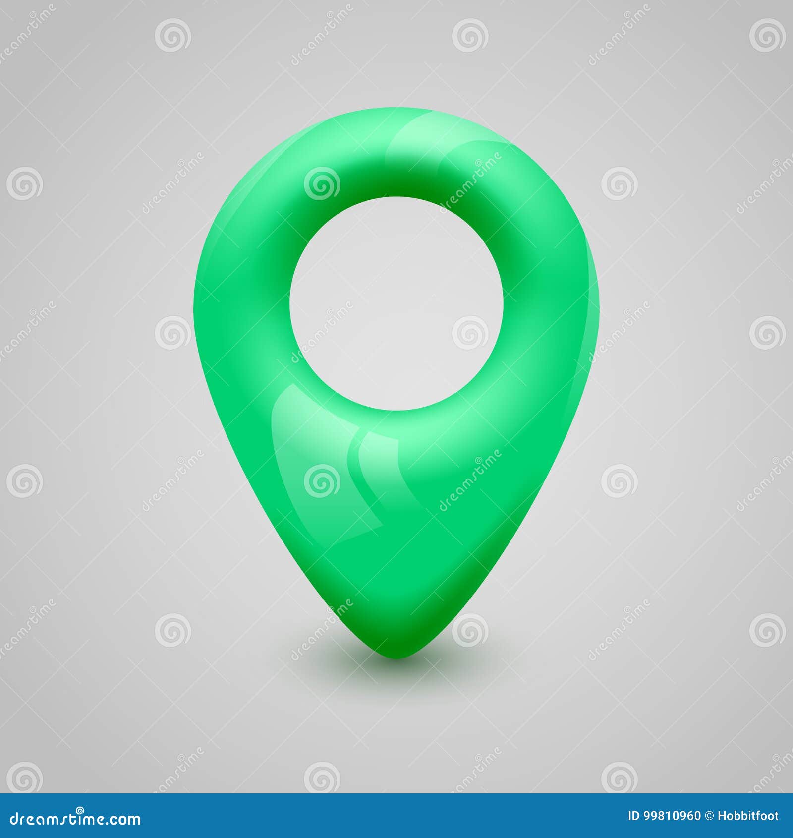 Green Map Pin Pointer. Modern Design Stock Vector - Illustration of ...
