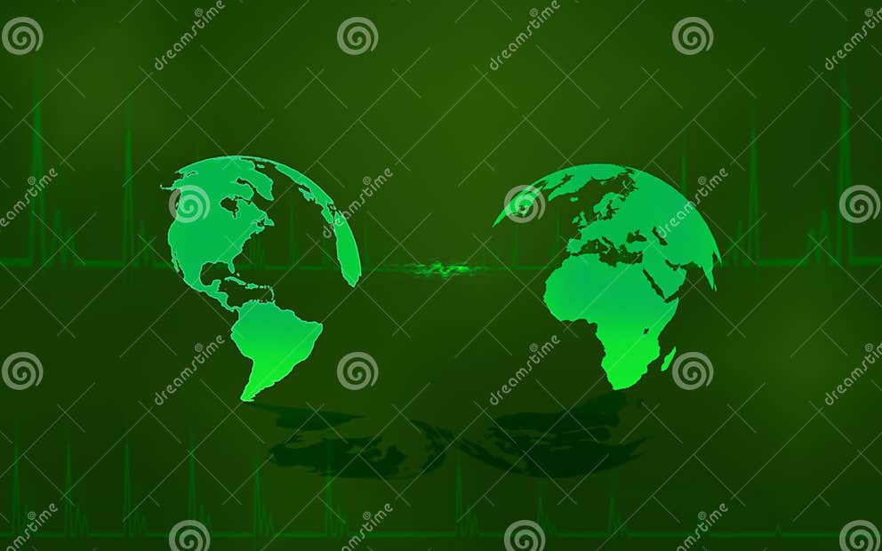 Green maps stock illustration. Illustration of fantastic - 7425550