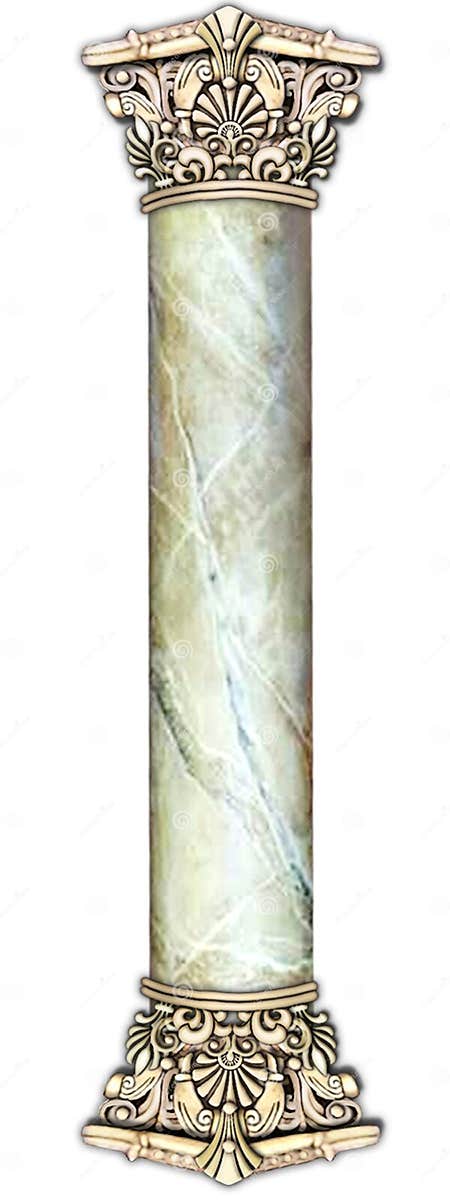 Green marble collumn stock photo. Image of marble, institution - 503760