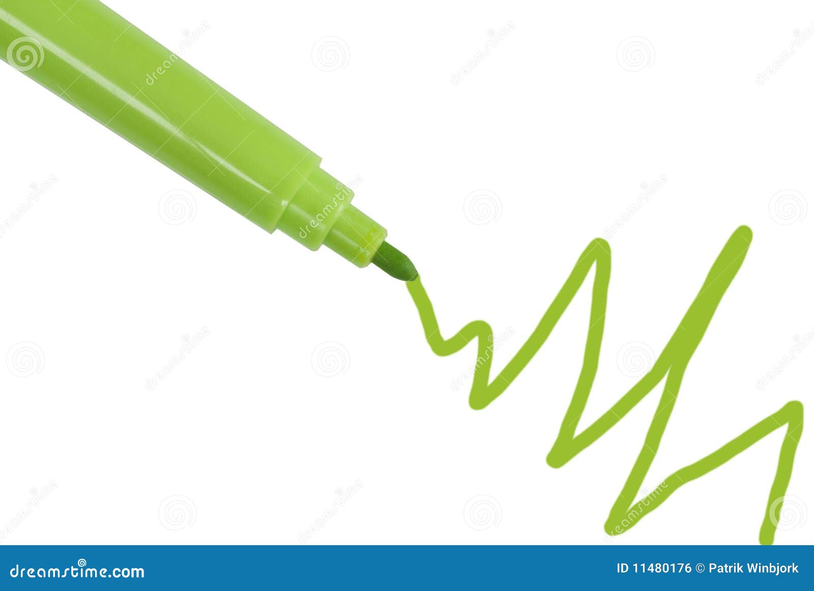 Green Marker stock photo. Image of tools, isolated, green - 11480176