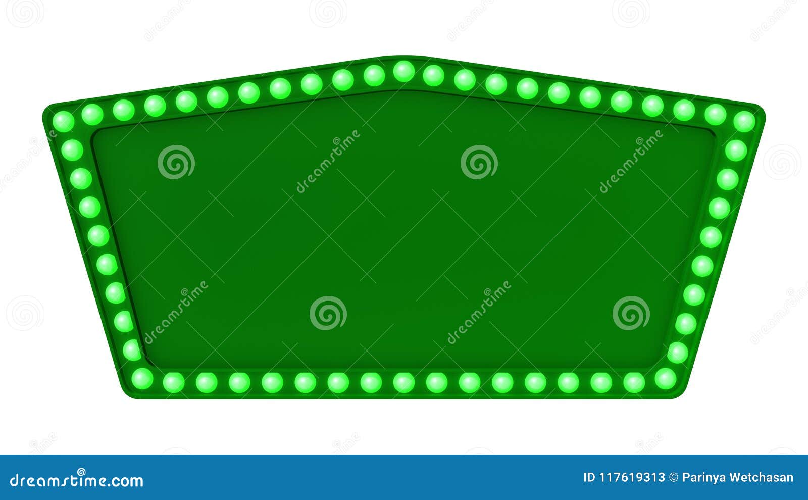 Green Marquee Light Board Sign Retro On White Background. 3d Rendering ... Green Marquee Light Board Sign Retro On White Background. 3d Rendering ...