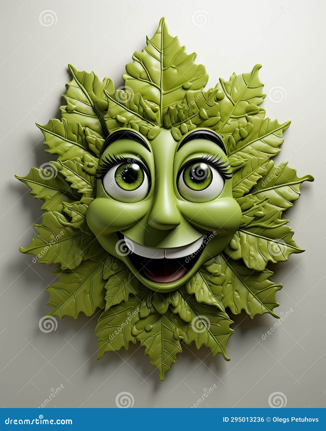 A Green Mask with a Smile on it S Face. Generative Ai Stock ...