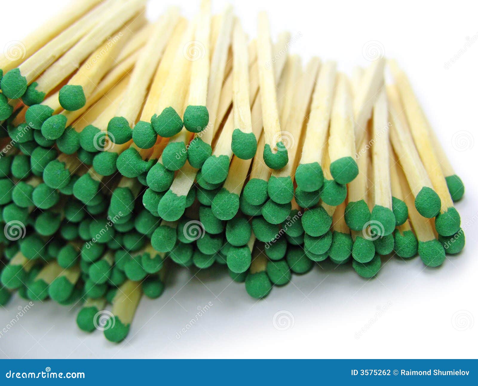 Green matches Isolated stock photo. Image of strike, isolated - 3575262
