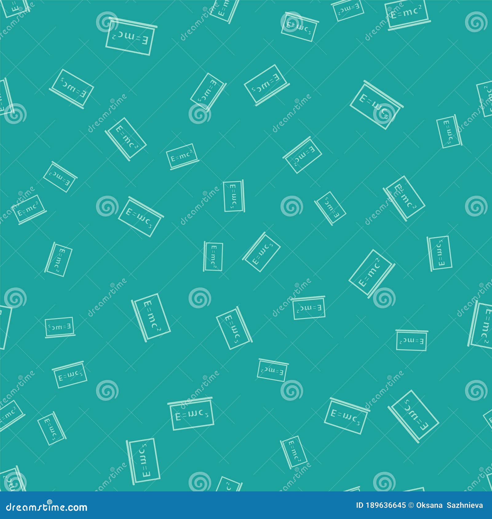 Green Math System of Equation Solution on Chalkboard Icon Isolated ...