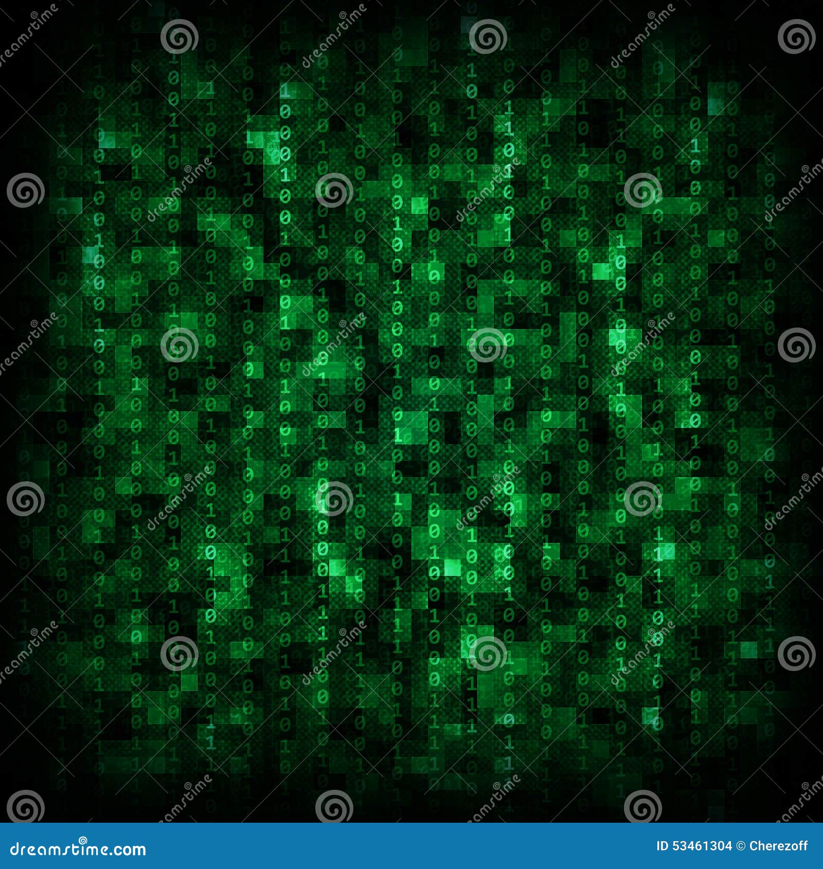 Green matrix background stock photo. Image of symbols - 53461304