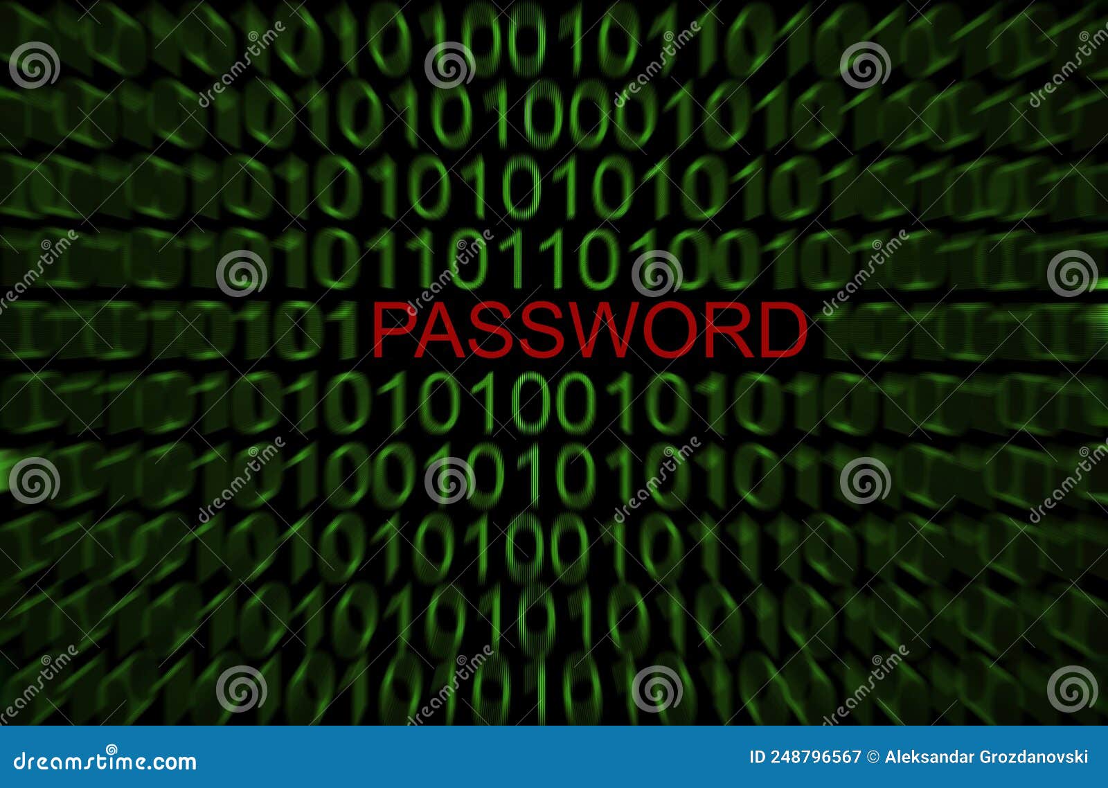 Green Matrix Background of Binary Numbers. Matrix of Computer Data ...