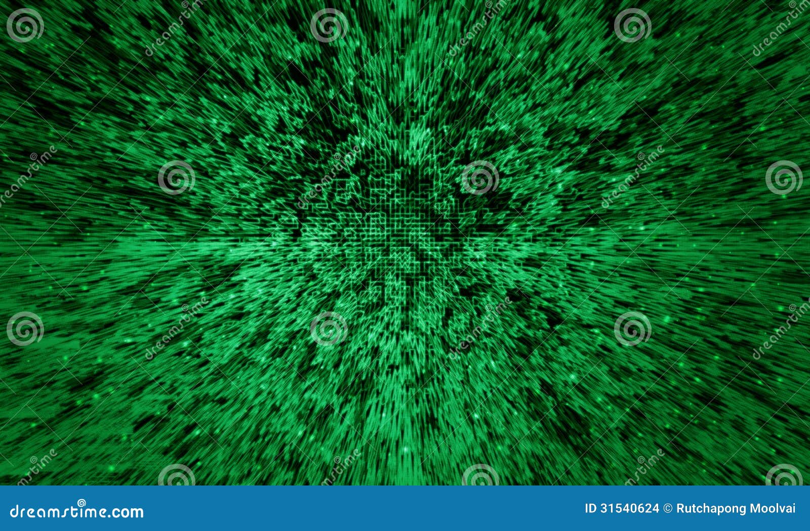 Green matrix background stock illustration. Illustration of binary ...
