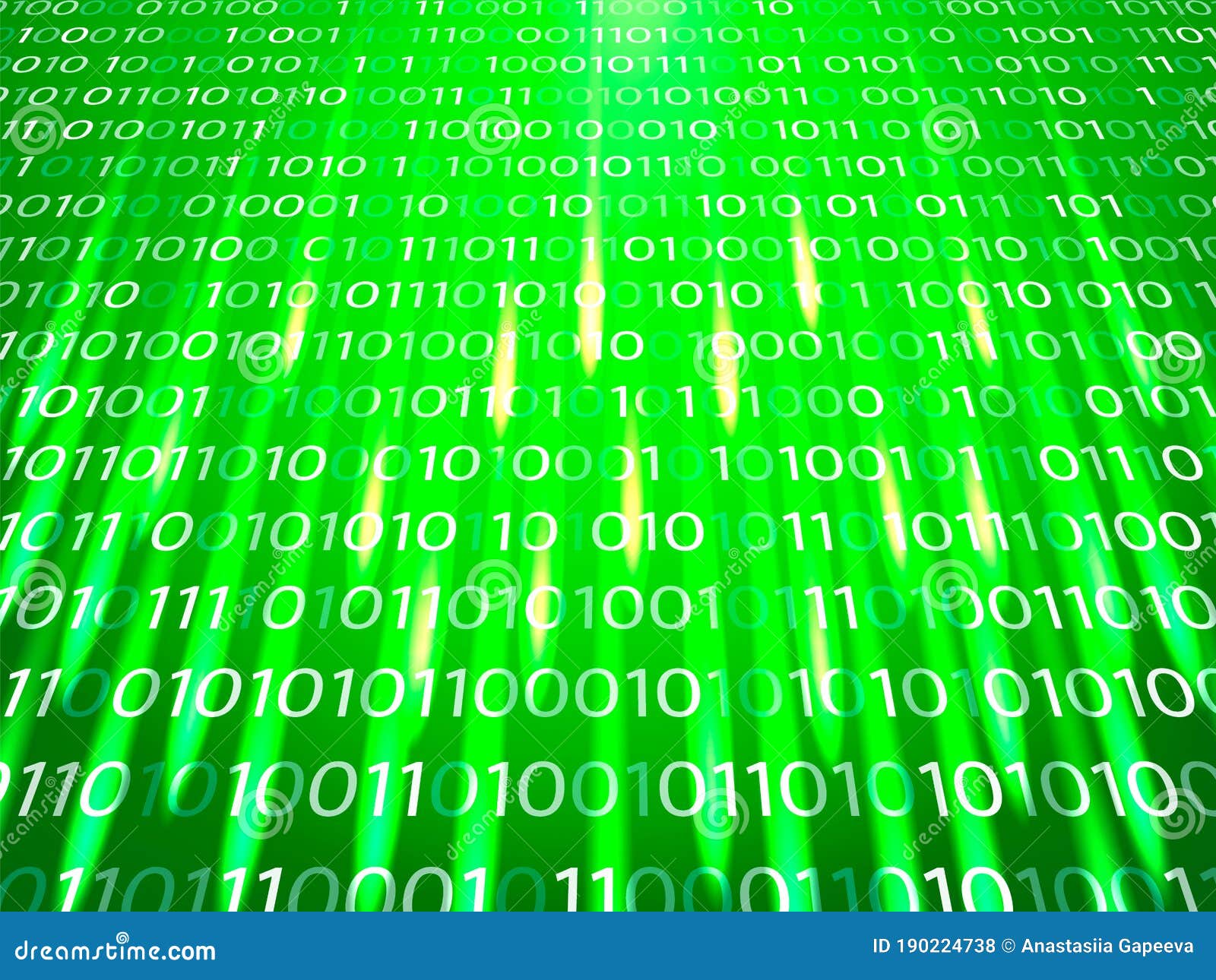 Green Matrix Background. Vector Stock Illustration for Poster Stock ...