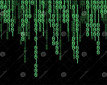 Matrix code stock vector. Illustration of binary, number - 29857519