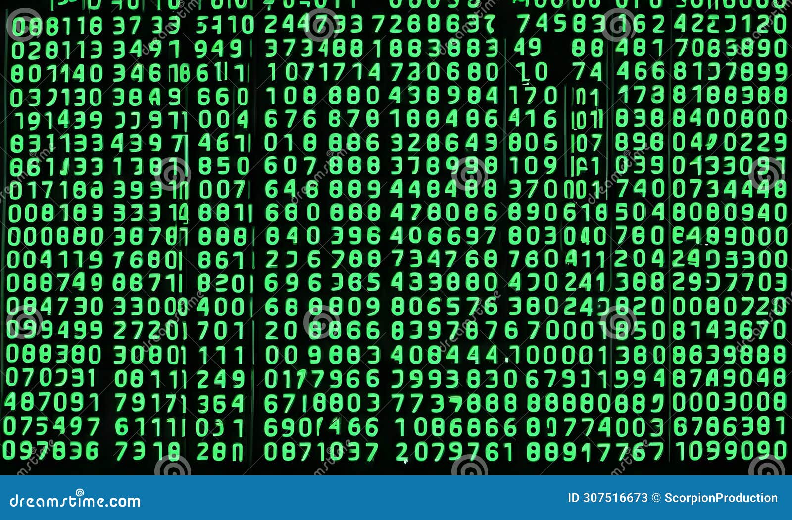 Green Matrix Code Stream AI Generated Stock Image - Image of stream ...