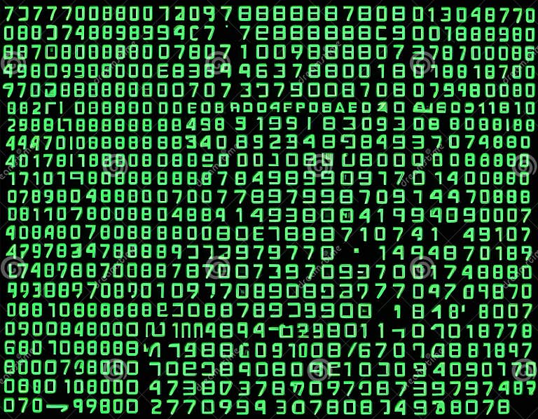 Green Matrix Code Stream AI Generated Stock Image - Image of ...