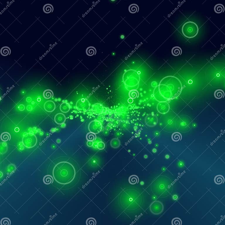 Green matrix ring universe stock illustration. Illustration of ring ...