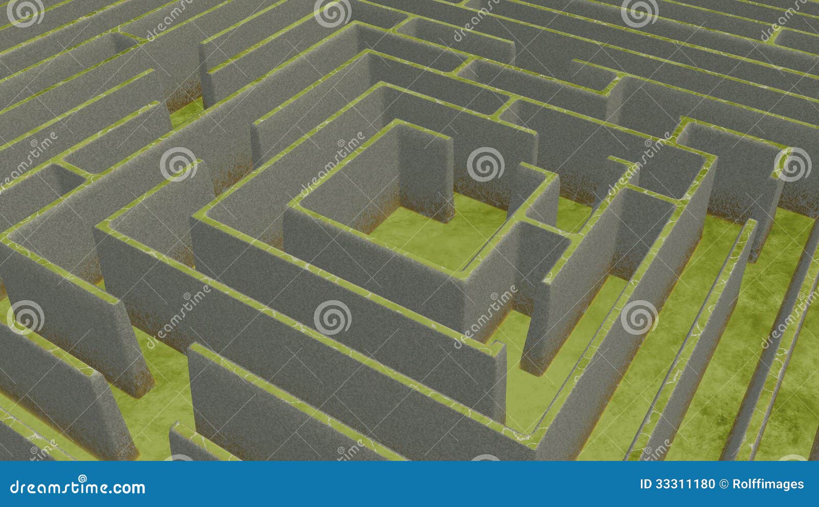 Green Maze from above stock illustration. Illustration of maze - 33311180