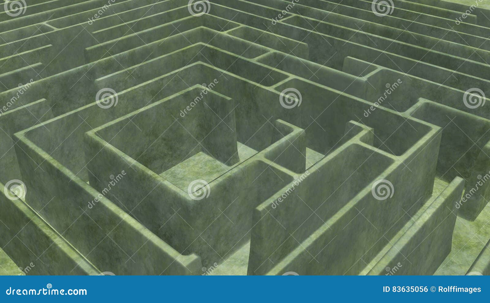 Green Maze from above stock illustration. Illustration of exit - 83635056