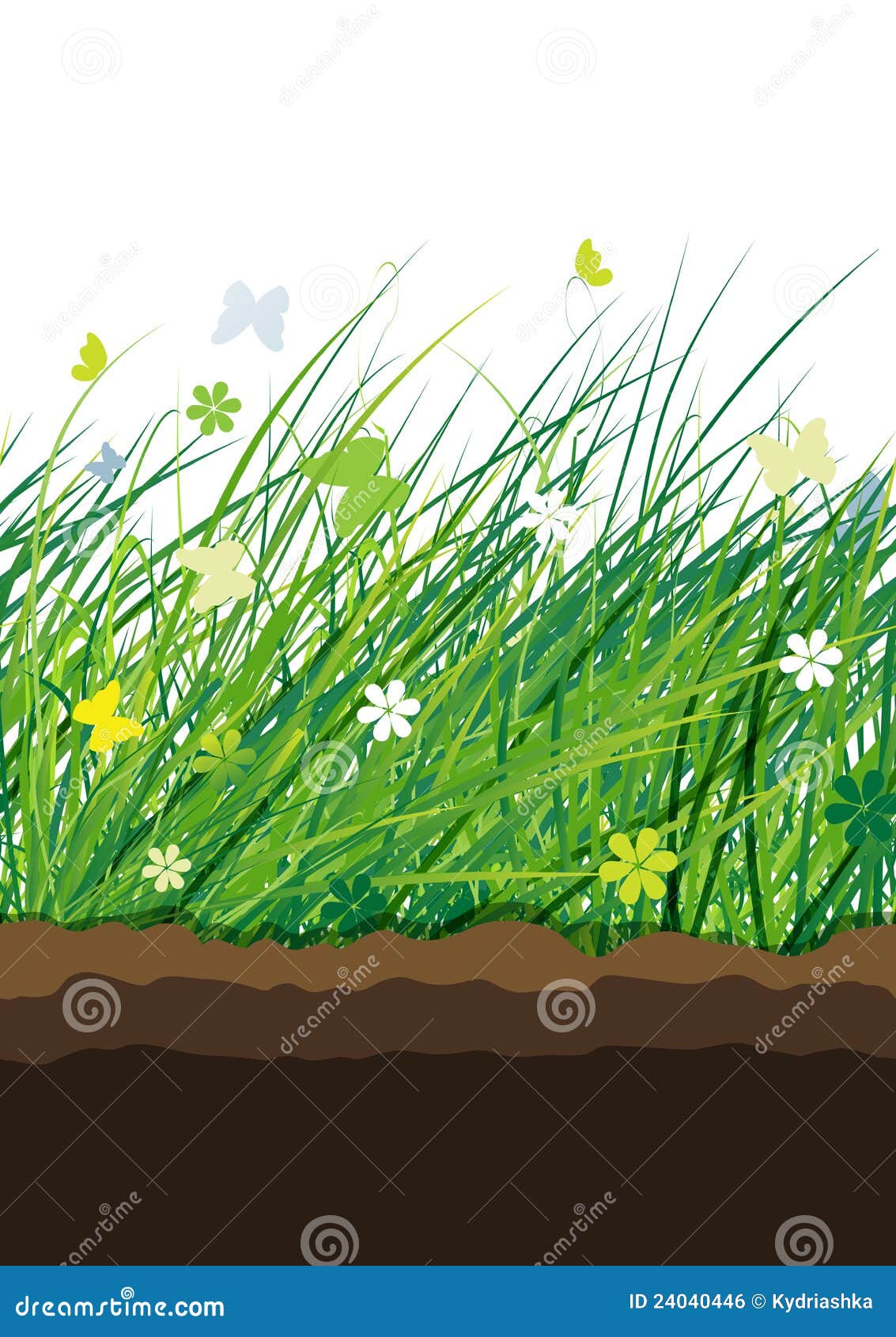 Green Meadow, Seamless Pattern for Your Design Stock Vector ...