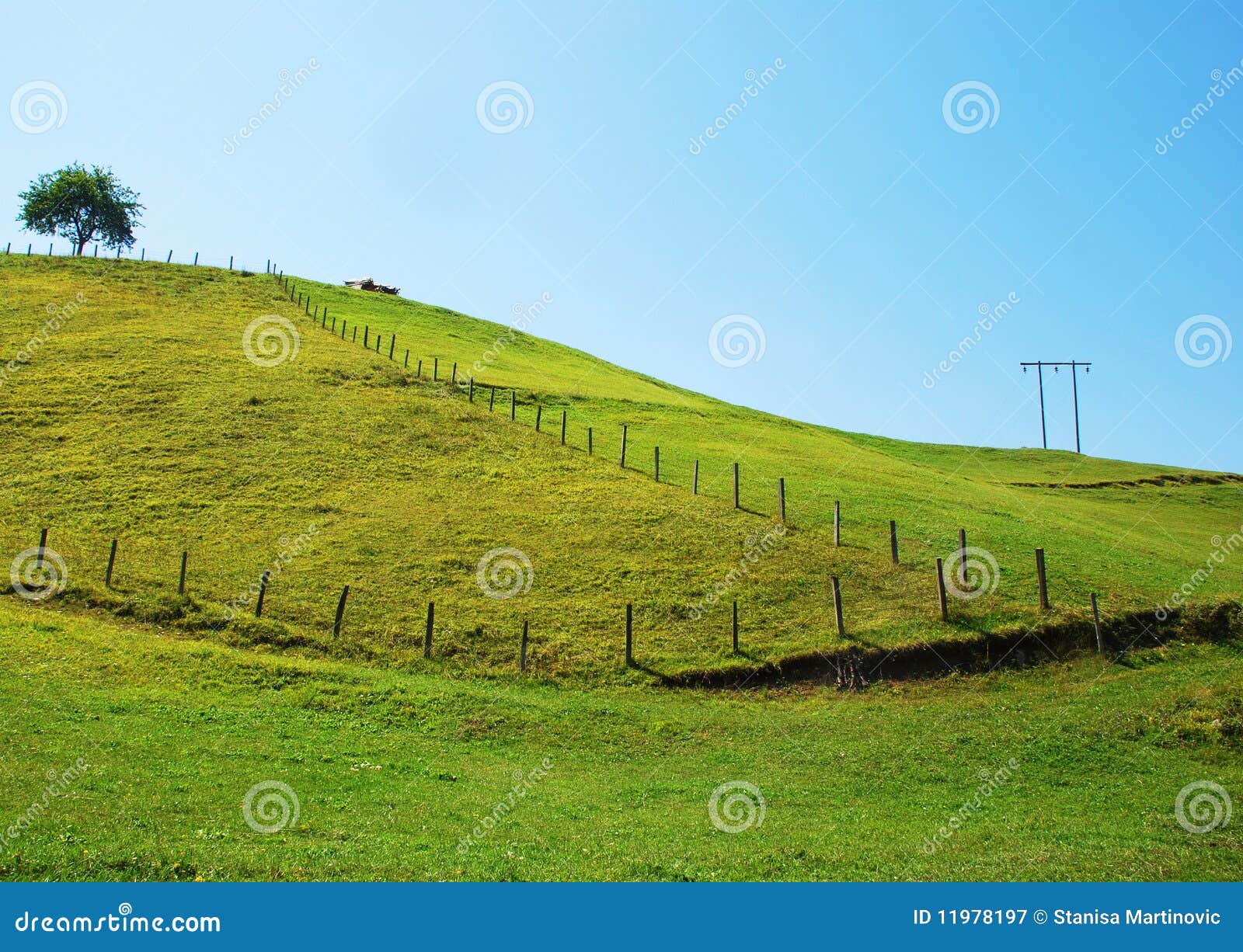Green meadows stock image. Image of land, outdoor, landscape - 11978197