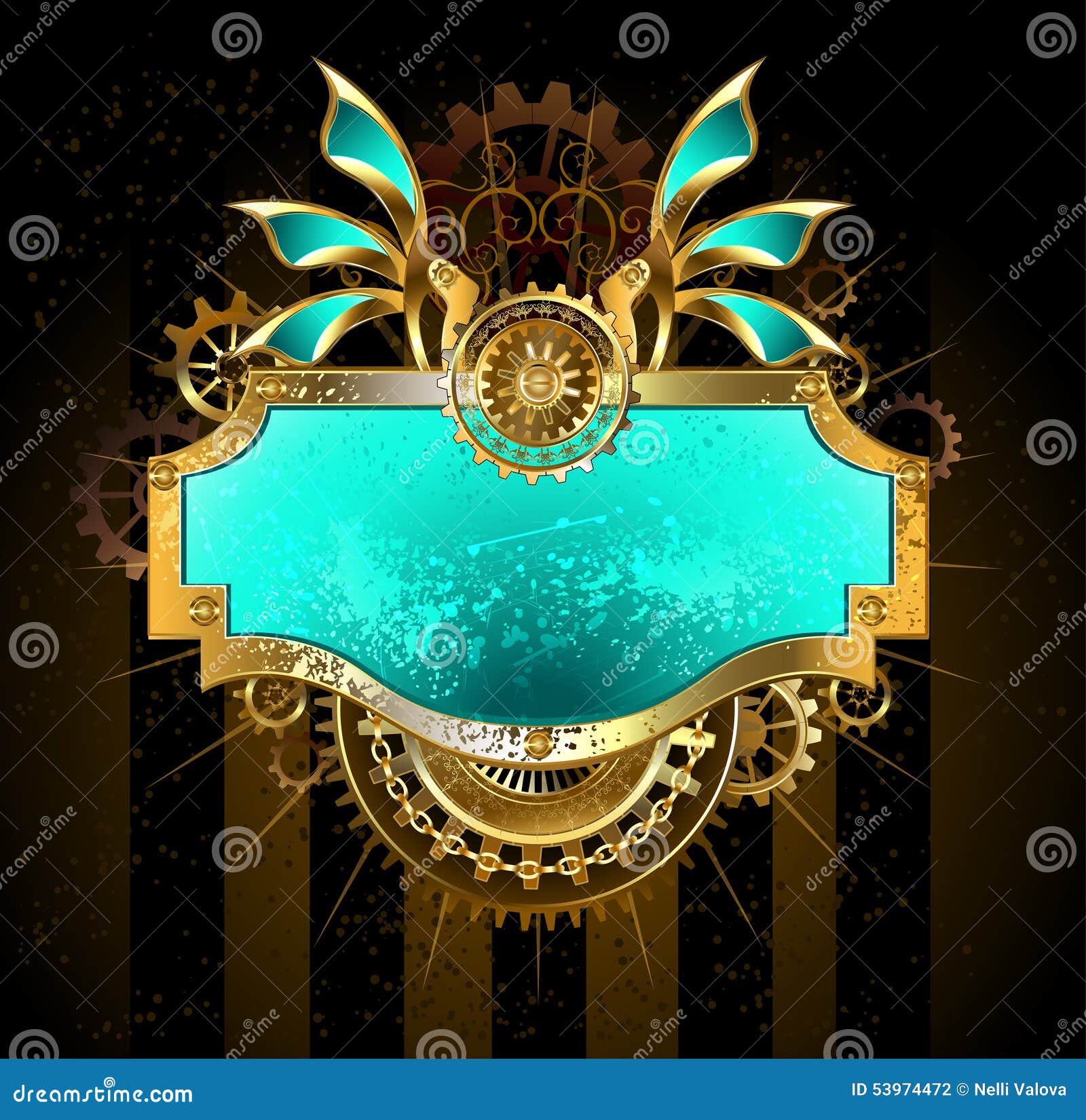 Green Mechanical banner stock vector. Illustration of architectural ...