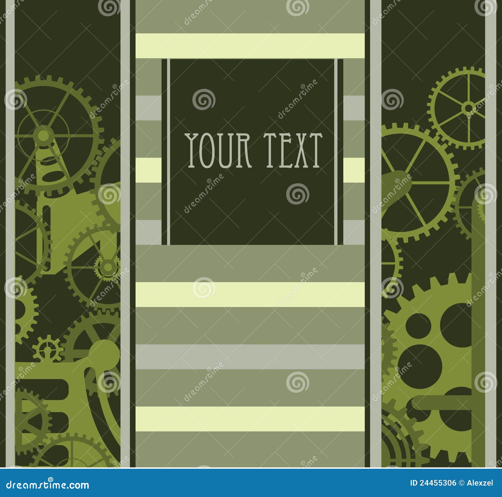 Green mechanism stock vector. Illustration of background - 24455306