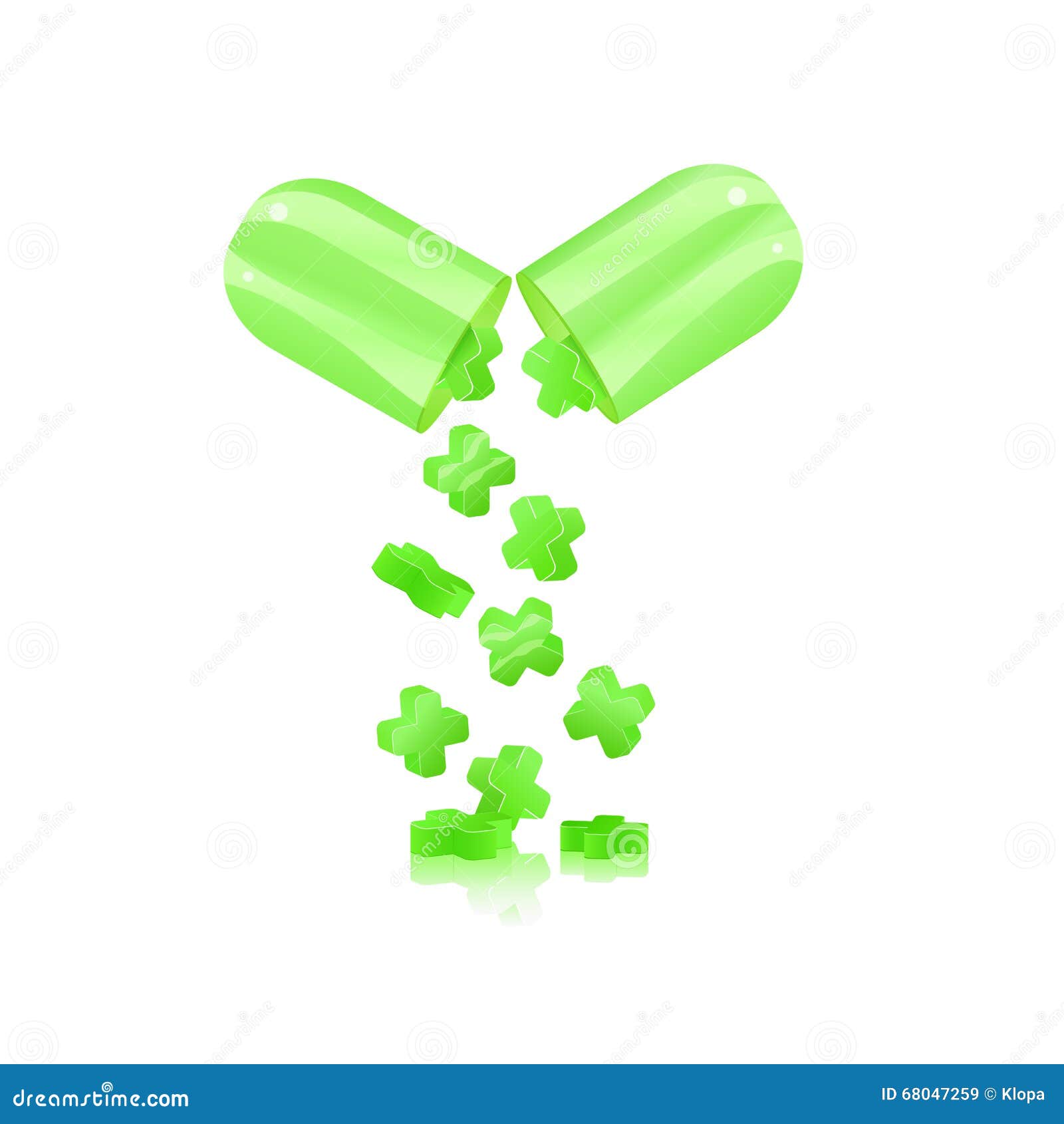 Green Medicine Vector Illustration | CartoonDealer.com #9889710