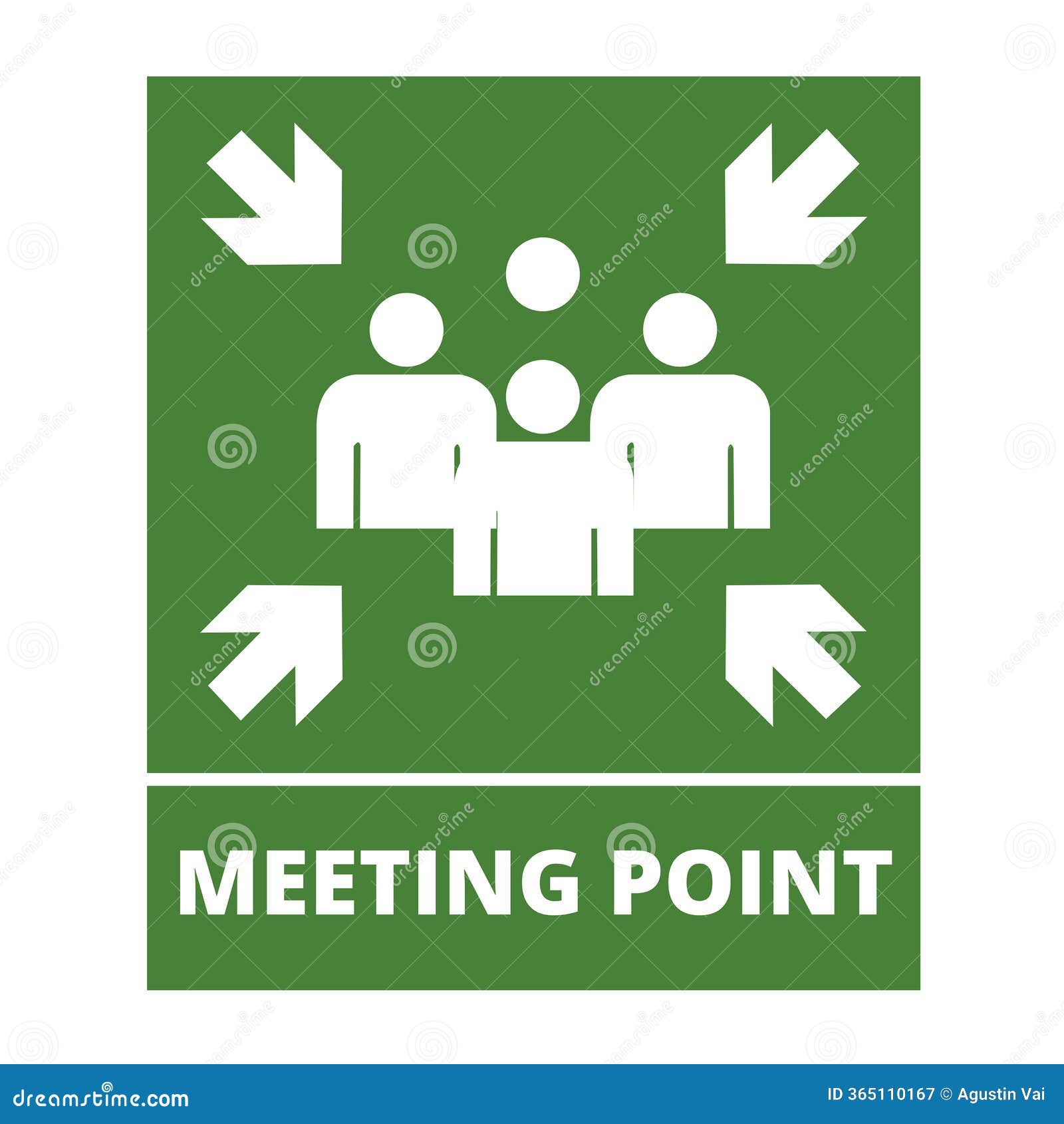 Meeting Point Sign Icon Stock Illustration | CartoonDealer.com #84688483