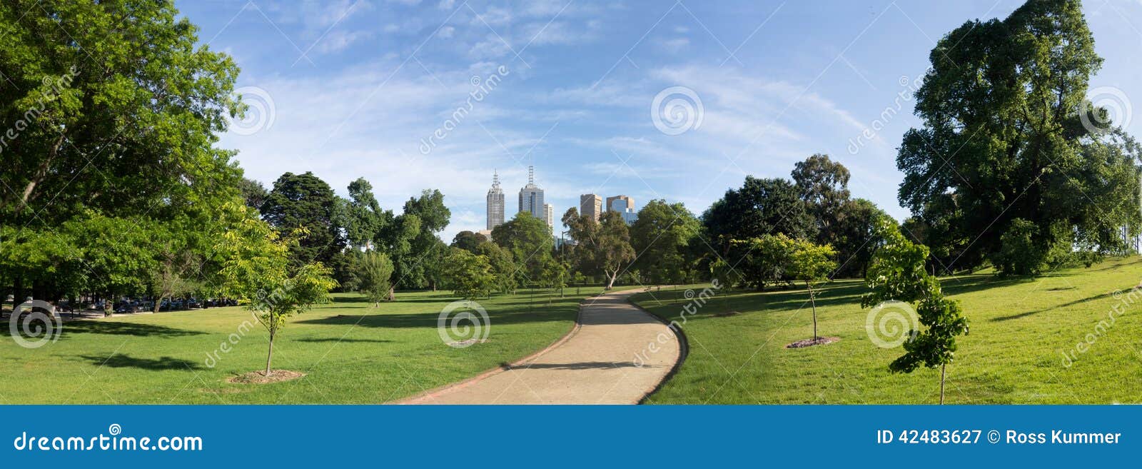 Green melbourne stock image. Image of blue, build, path - 42483627