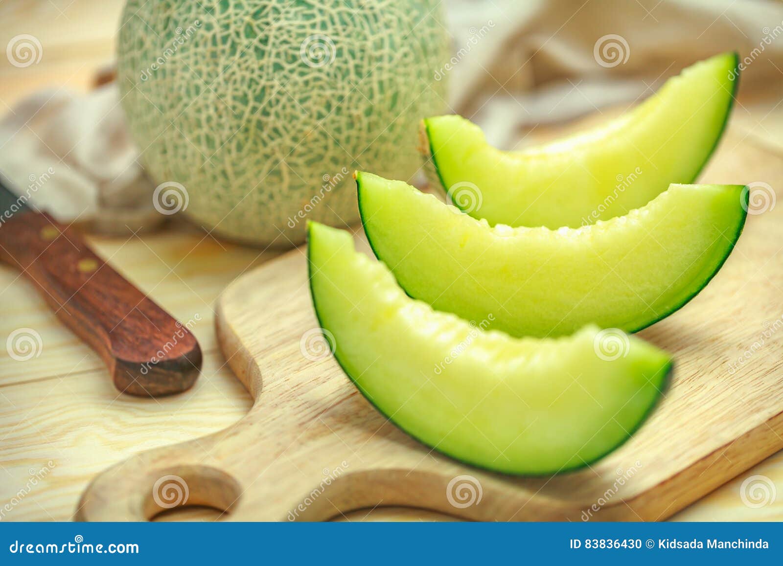 Green melon stock photo. Image of ripe, sweet, rustic - 83836430