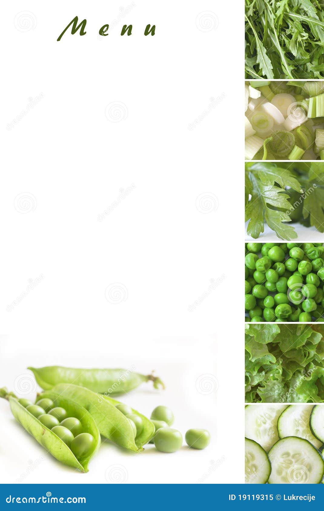 Green menu stock image. Image of healthy, text, fresh - 19119315